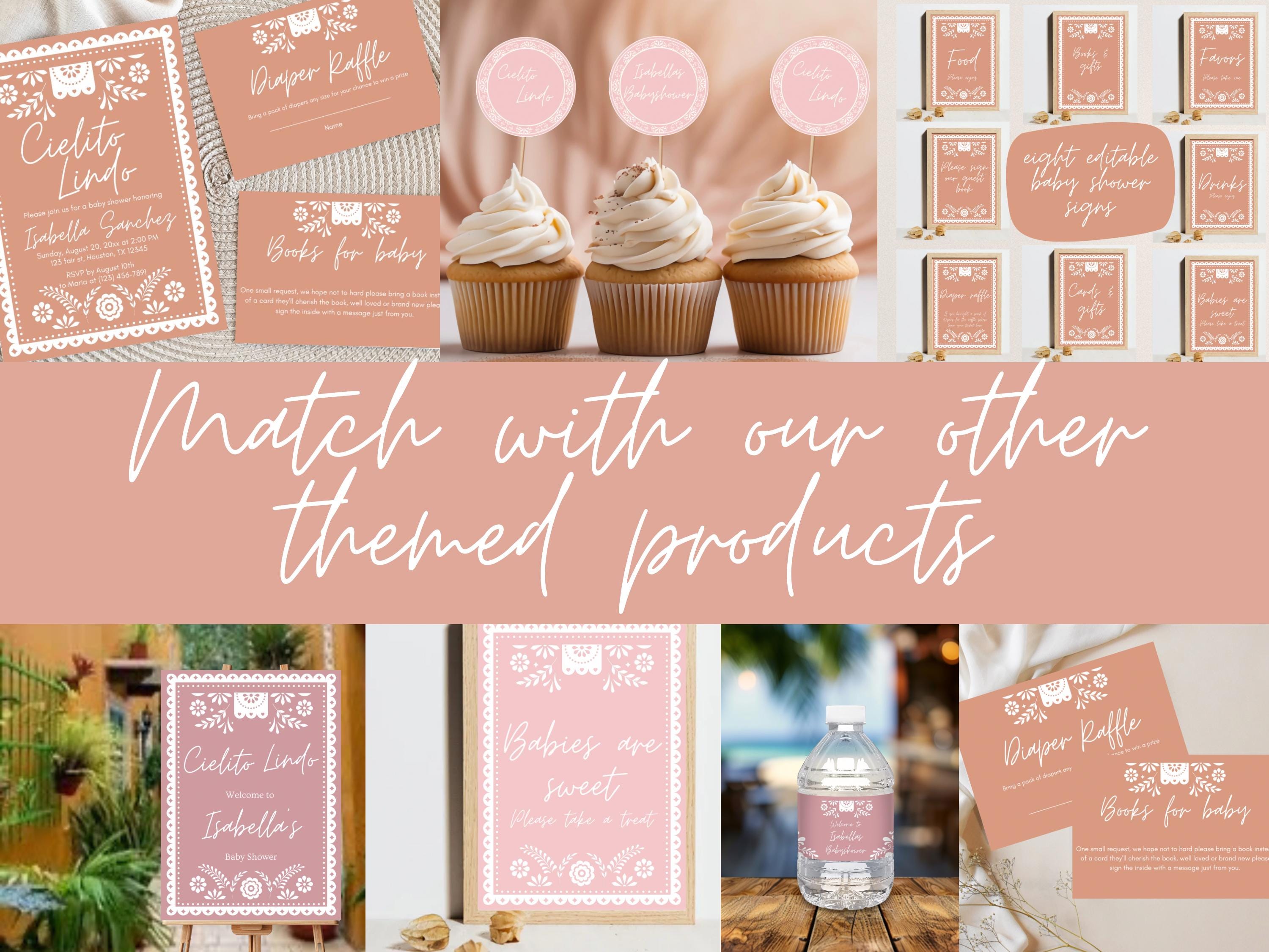 Dusty Blue Cielito Lindo Gift Tags Cielito Lindo Cake Toppers Cielito ...