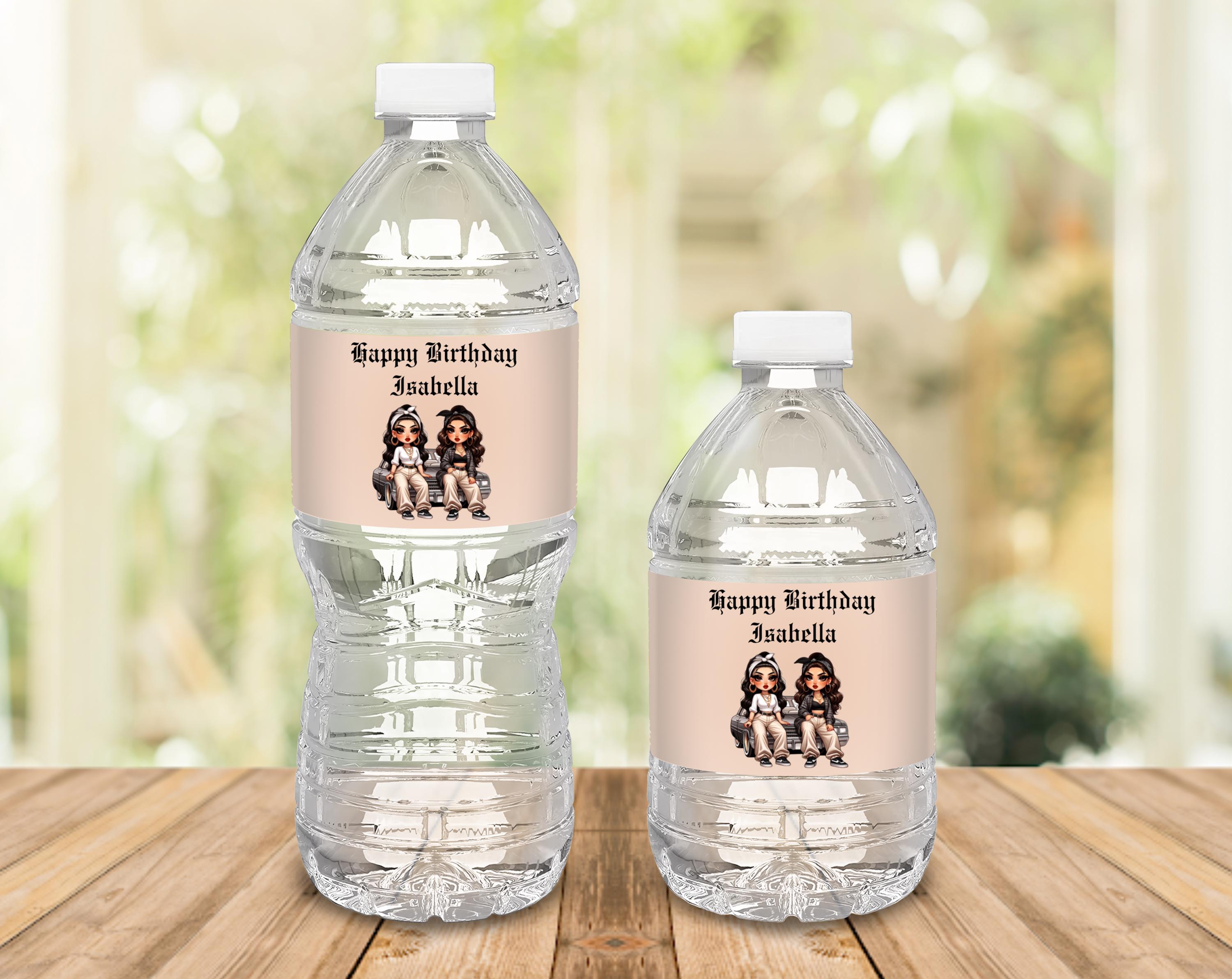 Chola Birthday Decorations, Chola Water Bottle Wraps, Chola Birthday ...