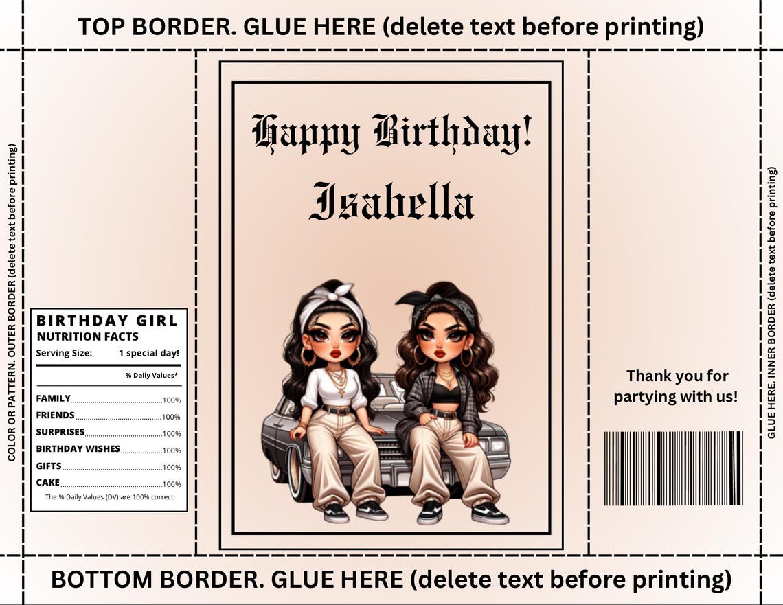 Chola Party Decorations, Chola Theme Party, Chola Theme Chip Bag ...