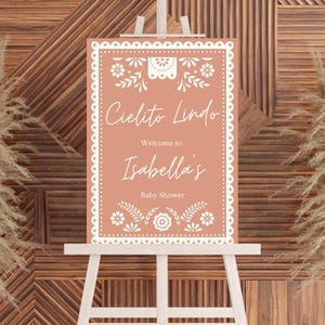 Cielito Lindo Sign Cielito Lindo Baby Shower Welcome Sign Papel Picado ...