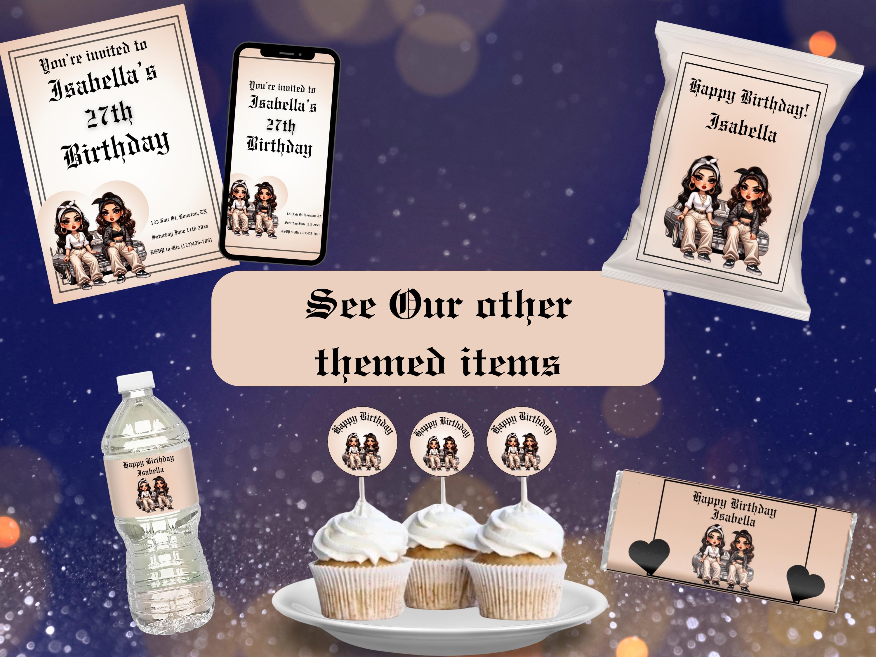 Chola Party Decorations, Chola Theme Party, Chola Theme Chip Bag ...