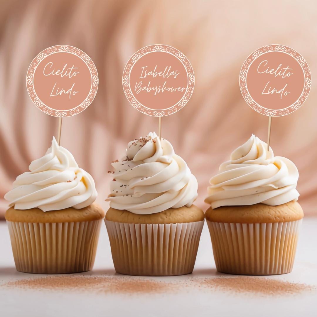 Cielito Lindo Cupcake Toppers Cielito Lindo Baby Shower Decor Mexican ...