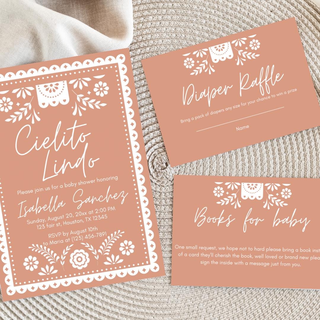 Cielito Lindo Baby Shower Invitation Mexican Baby Shower Invitation ...