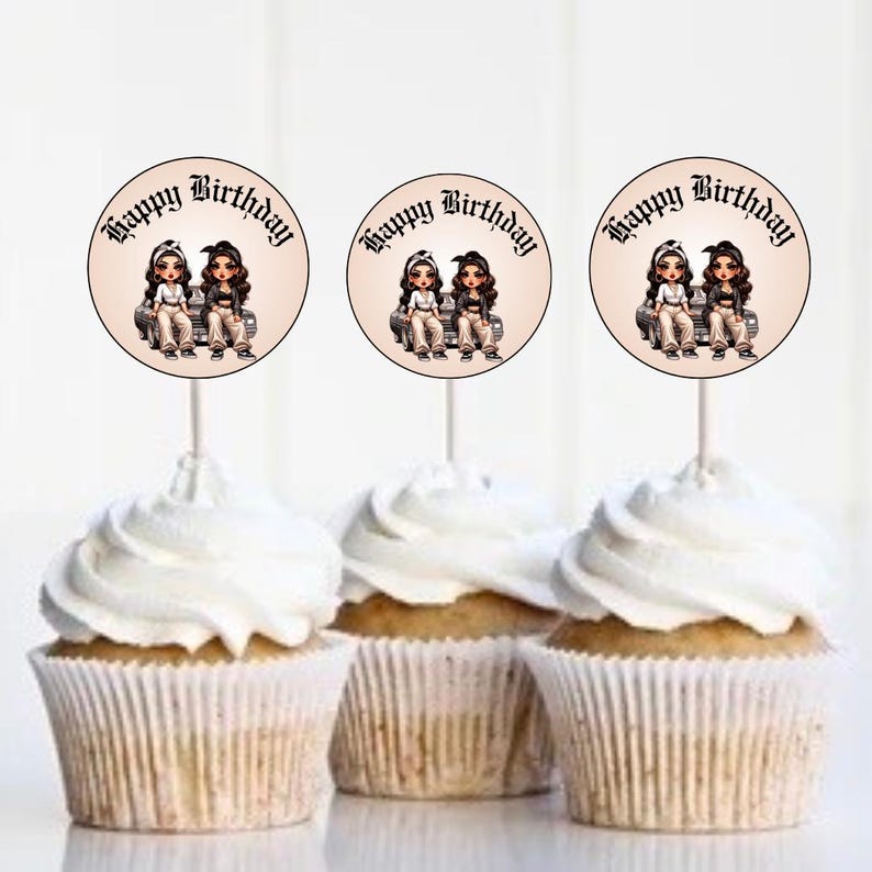 Chola Birthday Decorations, Chola Cupcake Toppers, Chola Cake Topper ...