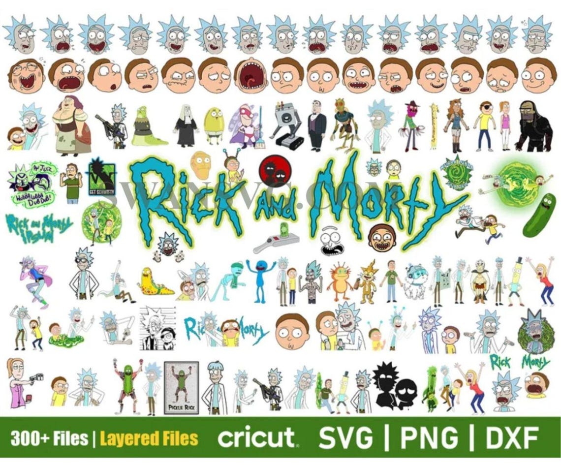 300 Rick and Morty SVG Bundle, Rick and Morty, Rick and Morty Bundle ...