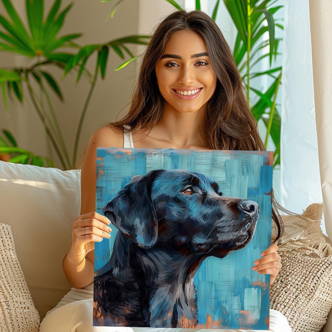 Labrador Retriever Art, Canvas or Poster, Animal Contemporary Decor ...