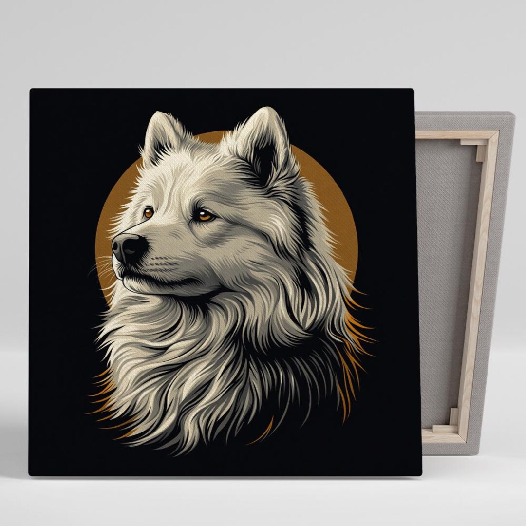 Samoyed Art, Canvas or Poster, Animal Pop Contemporary Decor, Living ...