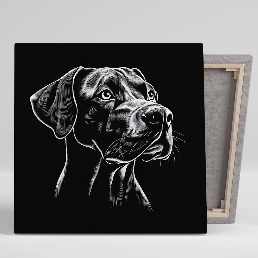 Labrador Retriever Art, Canvas or Poster, Elegant Silhouette Decor ...