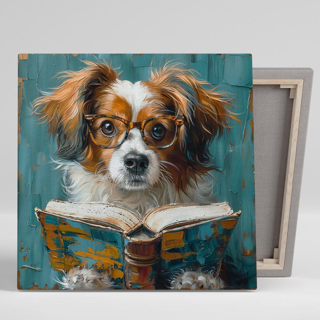 Cavalier King Charles Spaniel Wall Art, Canvas or Poster, Whimsical ...