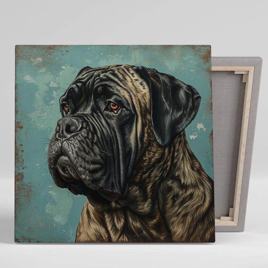 Cane Corso Wall Art, Canvas or Poster, Rustic Modern Traditional Decor ...
