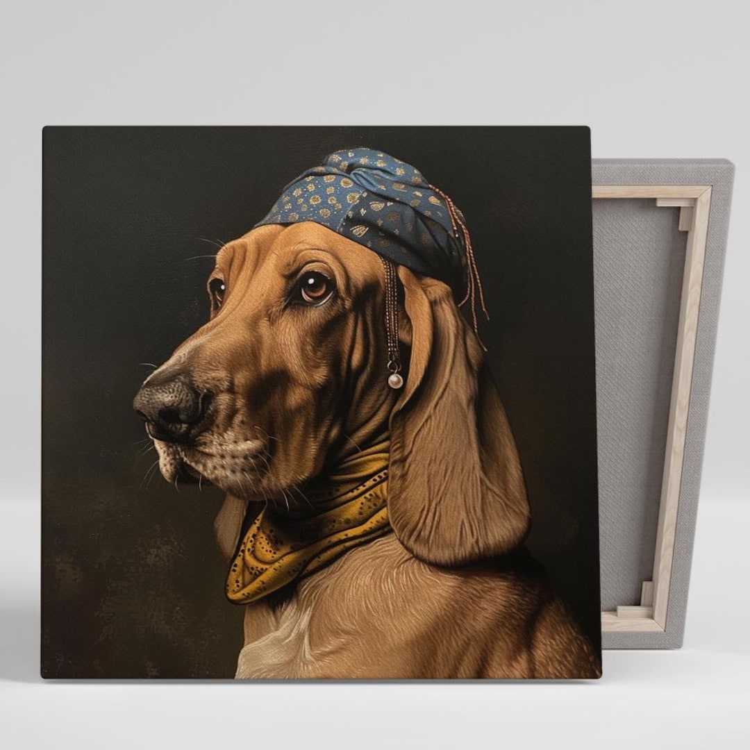 Basset Hound Wall Art, Canvas or Poster, Classic Contemporary Decor ...