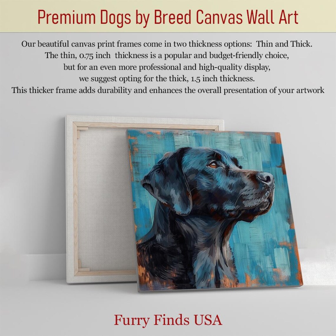Labrador Retriever Art, Canvas or Poster, Animal Contemporary Decor ...