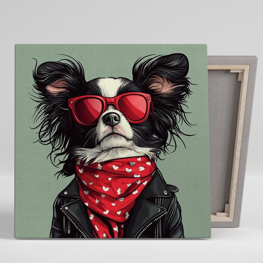 Papillon Art, Canvas or Poster, Pop Animal Whimsical Decor, Living Room ...