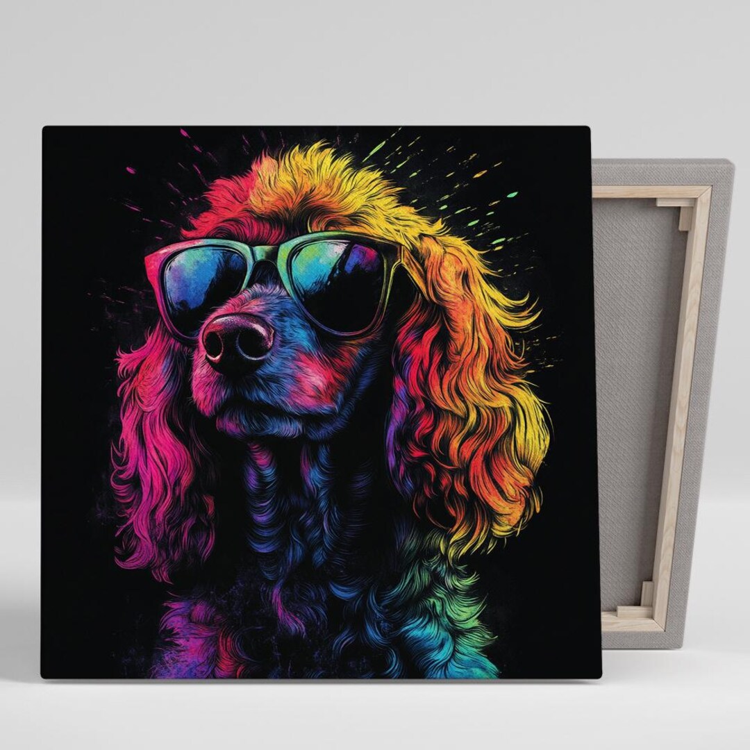 Cocker Spaniel Wall Art, Canvas or Poster, Pop Art Glam Decor, Living ...