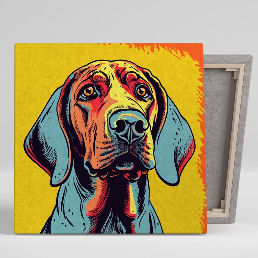 Beagle Pop Art Wall Decor, Canvas or Poster, Modern Bohemian Eclectic ...