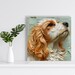 Cocker Spaniel Art, Canvas or Poster, Textured Portrait, Modern Rustic ...