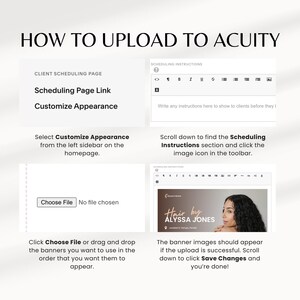 Acuity Scheduling Hair Stylist DIY Acuity Scheduling Template Acuity Website Template Canva ...