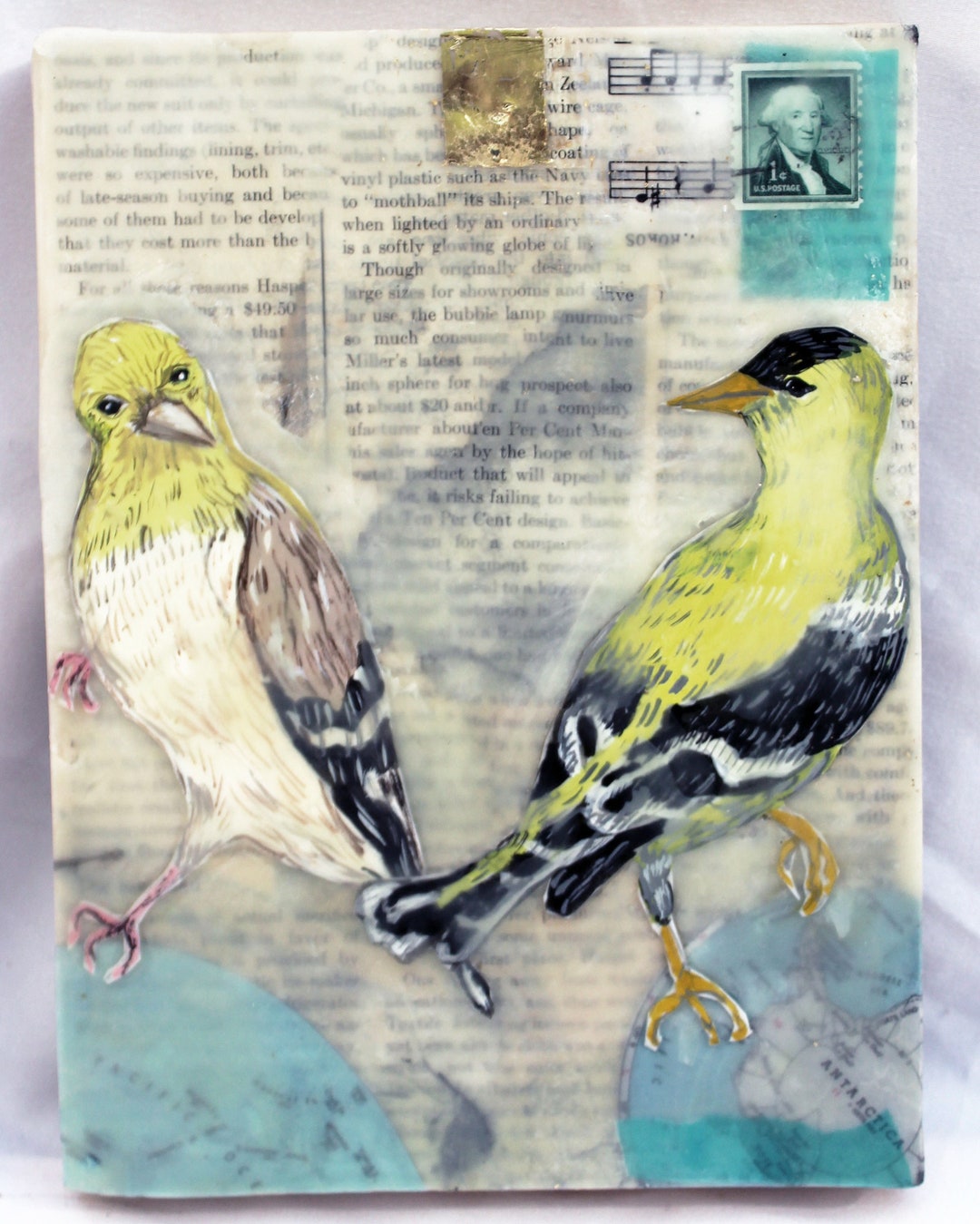 Close Quarters 2020, Original Encaustic Mixed Media Painting - Etsy