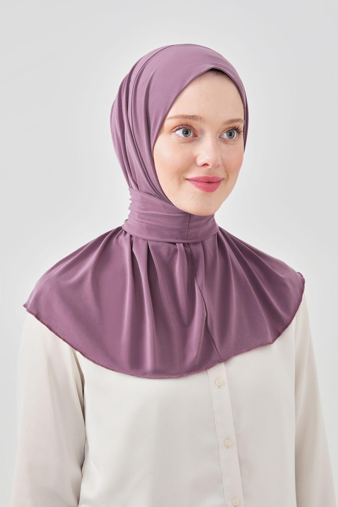 Instant Hijab With Snap Closure - Stretch Fit, Non-slip, Workout ...