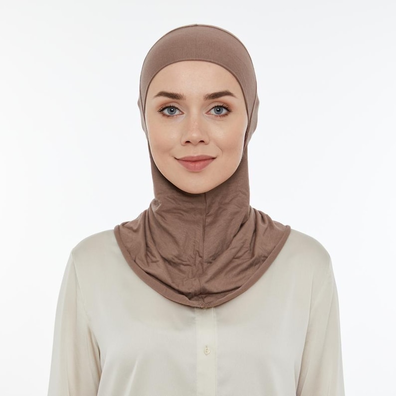 Full-coverage Soft Jersey Hijab Undercap – Breathable, Stretch Fabric ...