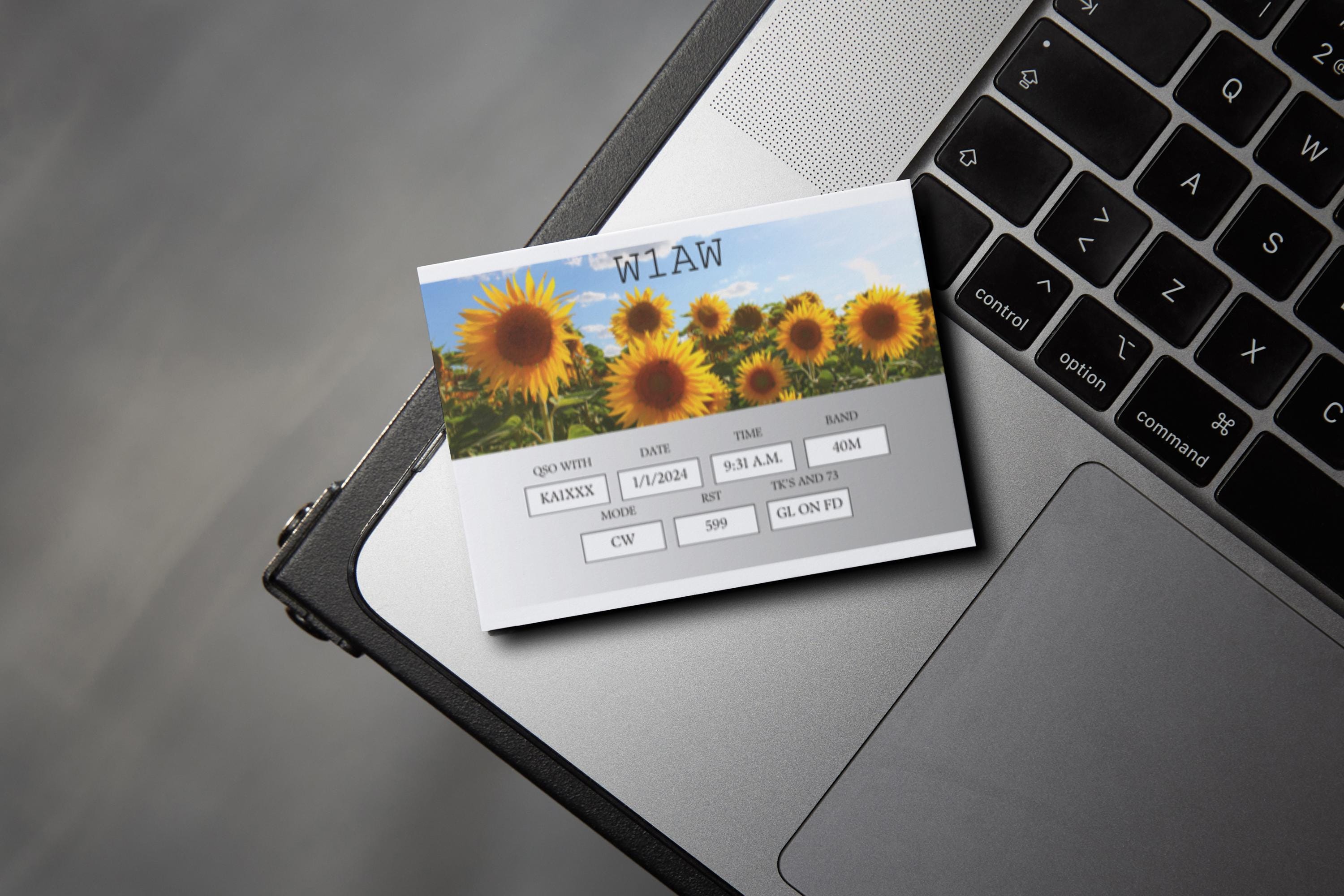 Amateur Radio QSL Card | Digital Canva Template - Etsy