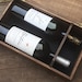 Custom Double Wine Box for Two Bottles. Personalized for Your Wedding ...