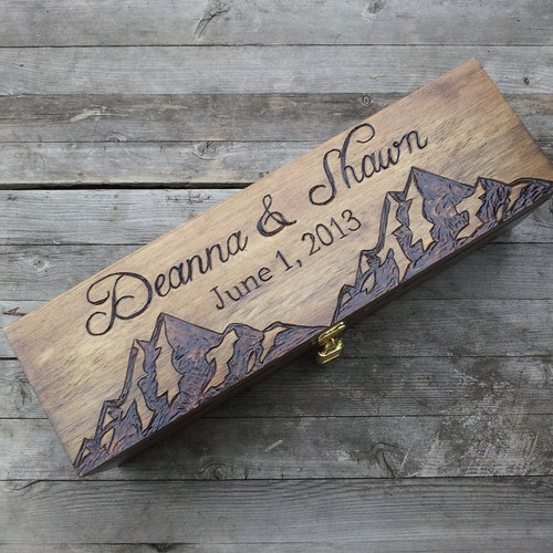 Custom Personalized Wedding Wine Box First Fight Box Memory - Etsy