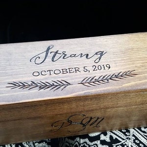 Custom Wedding Wine Box - Personalized Wooden Ceremony, Love Letter ...