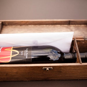 Personalized Engraved Wine Box With Lock and Key Customized - Etsy