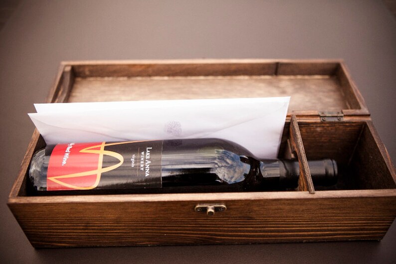 Personalized Engraved Wine Box with lock and key customized | Etsy