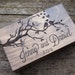 Custom Rustic Wedding Wine Box, First Fight Box, Memory Box, Time ...