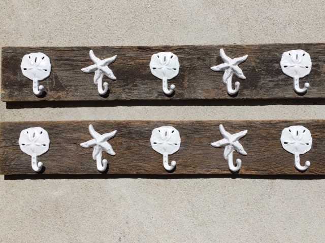 Farmhouse Coastal Barn Wood Entry Coat Rack as Seen on | Etsy