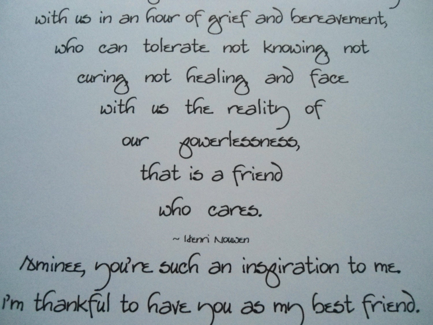 Personalized best friend gift friend bff birthday grief | Etsy