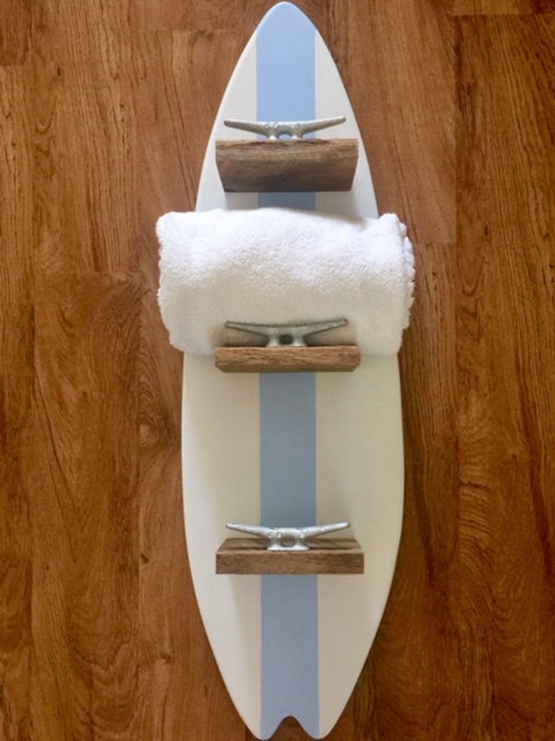 Surfboard Towel Rack Barn Wood Shelf Best Seller Coastal Decor OBX ...