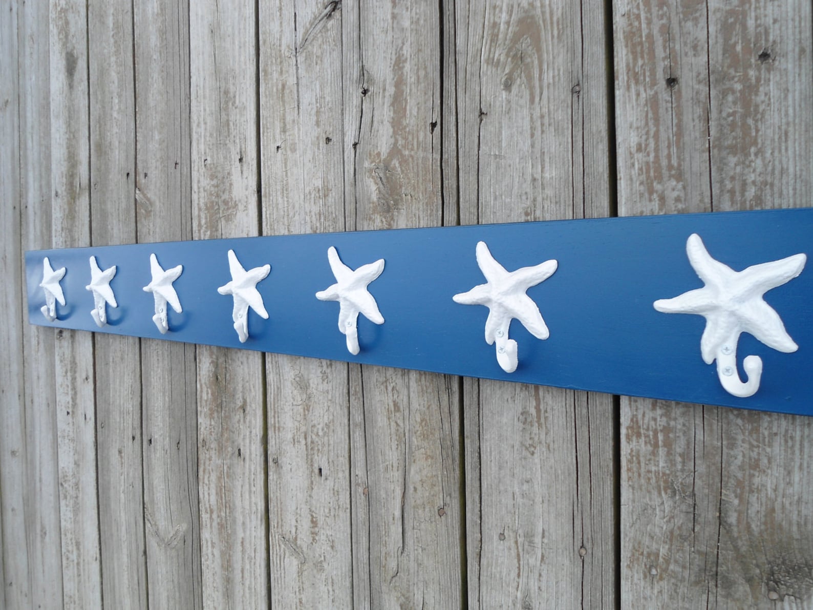 8 Starfish Hooks Extra Long Towel Rack Beach Towel Storage - Etsy
