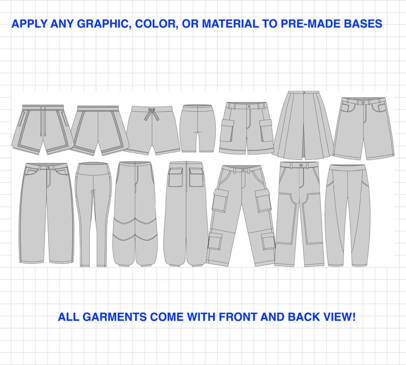 Streetwear Clothing Vector Mockup Pack Techpack Mockups Clothing Brand ...