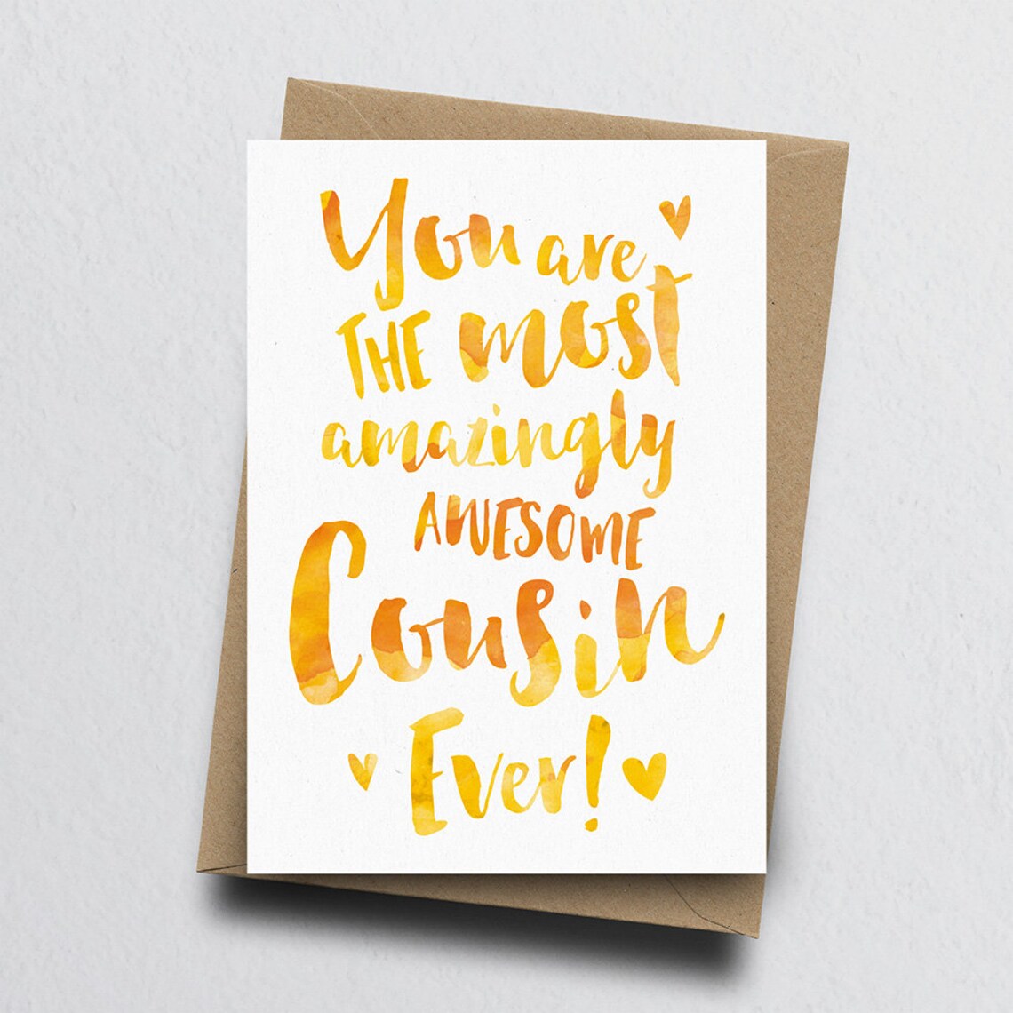 The Most Amazingly Awesome Cousin Greeting Card - Cousin Thank You ...