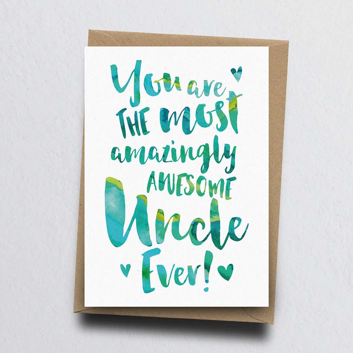 The Most Amazingly Awesome Uncle Greeting Card - Uncle Thank You, Uncle ...