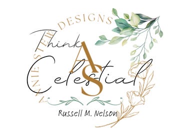 Think Celestial LDS Digital Art - Etsy