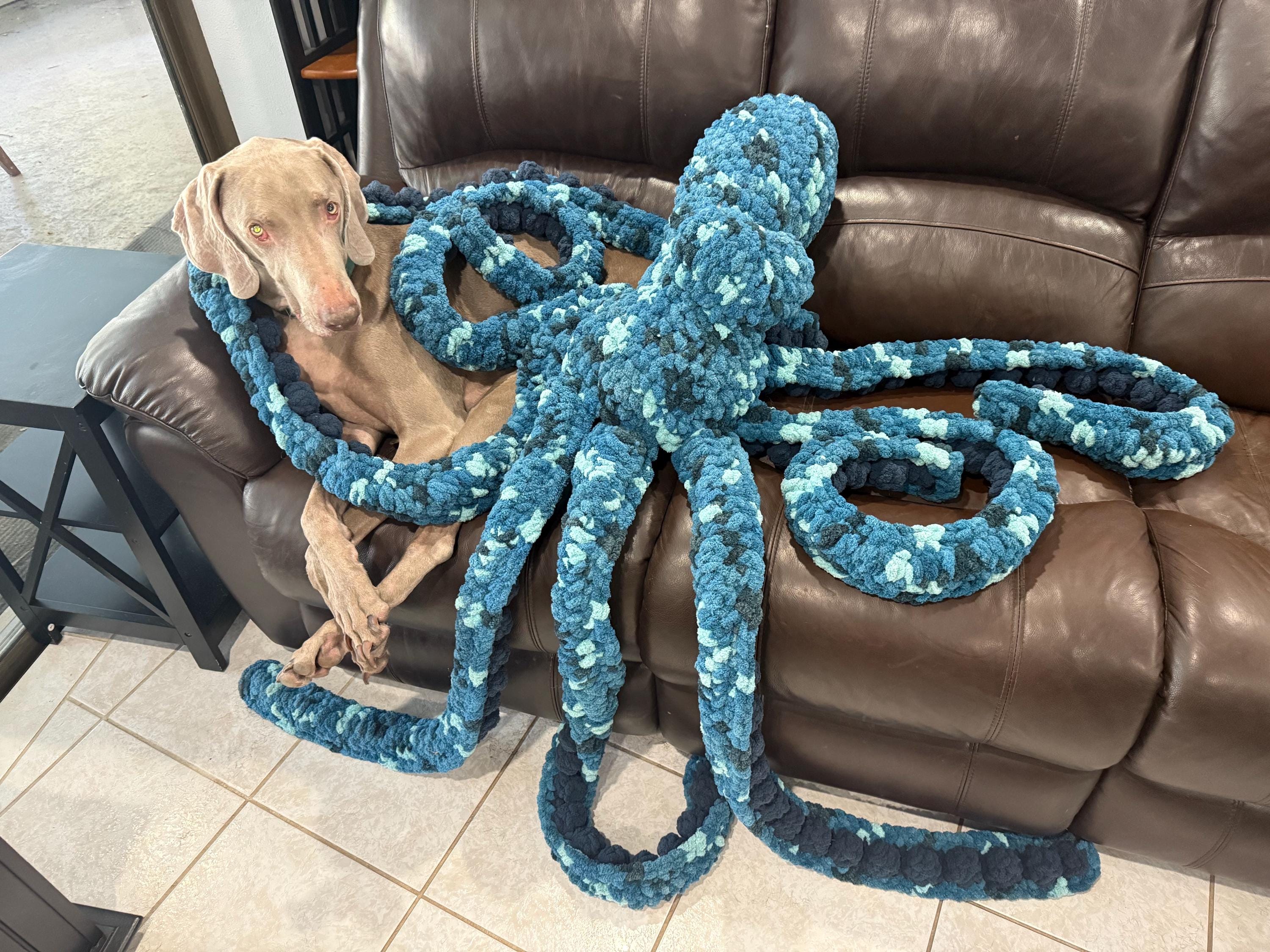 Customizable Emotional Support Amigurumi Plushie Giant Octopus Toy ...