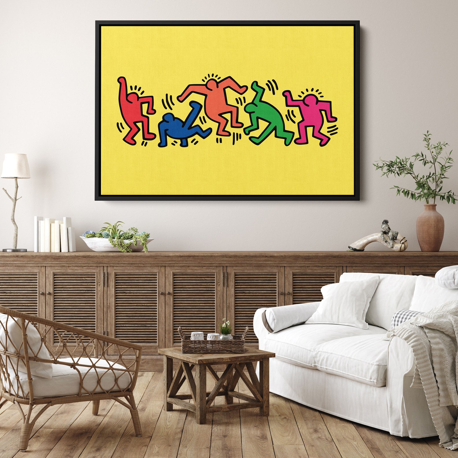 Keith Haring Dancing People Canvas, Keith Haring Dancer, Dancing People ...