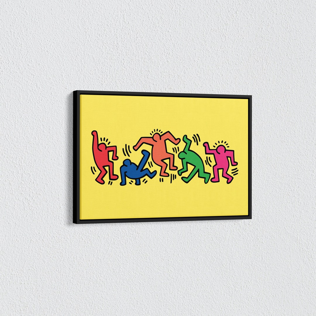Keith Haring Dancing People Canvas, Keith Haring Dancer, Dancing People ...