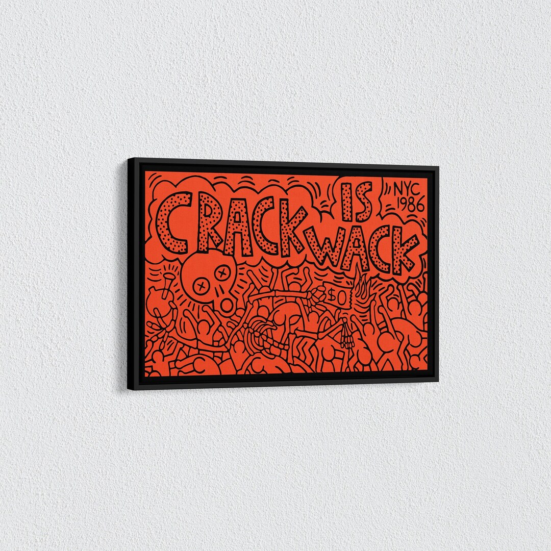 Keith Haring Crack is Wack Canvas, Keith Haring Dancer, Dancing People ...