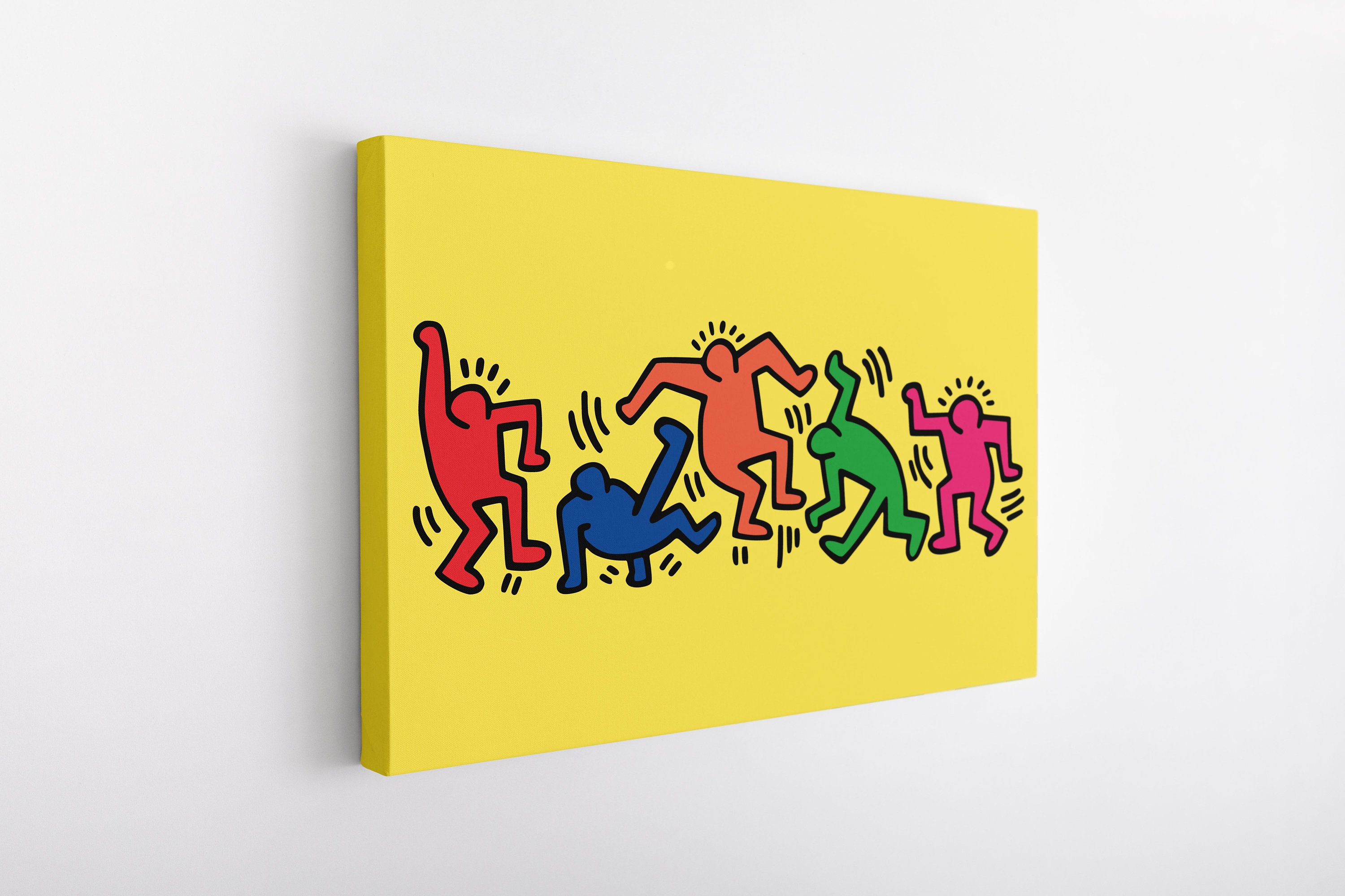Keith Haring Dancing People Canvas, Keith Haring Dancer, Dancing People ...