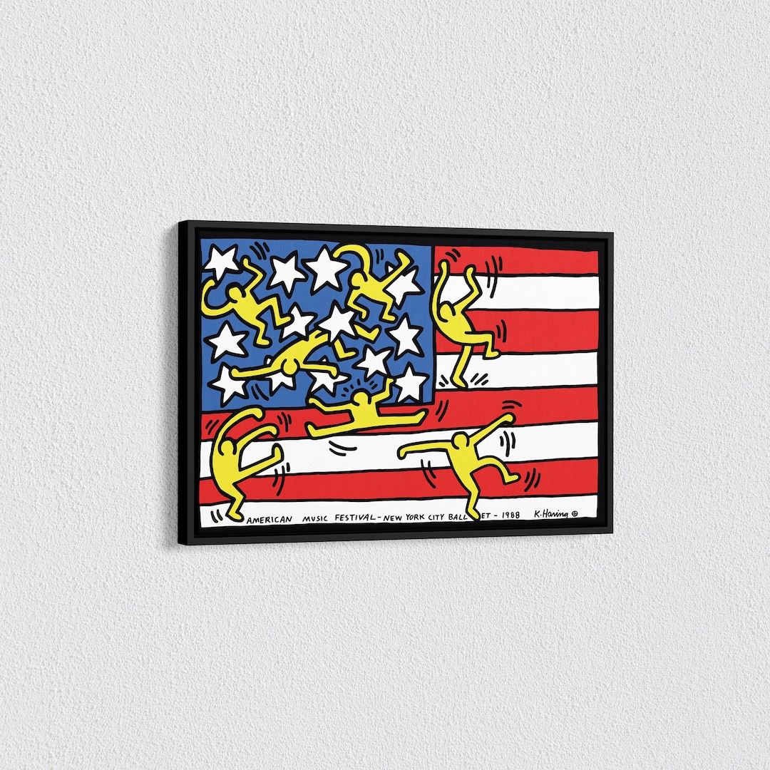 Keith Haring Canvas, American Music Festival NYC Ballet, Keith Haring ...