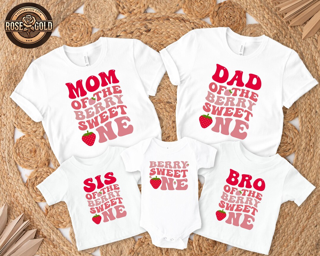 Berry Sweet One Family Birthday Shirt, Berry First Birthday Shirt ...