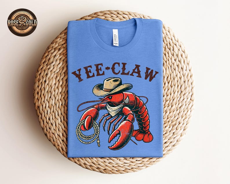 Yee Claw Lobster Shirt, Western Crawfish Shirt, Funny Southern Shirt ...