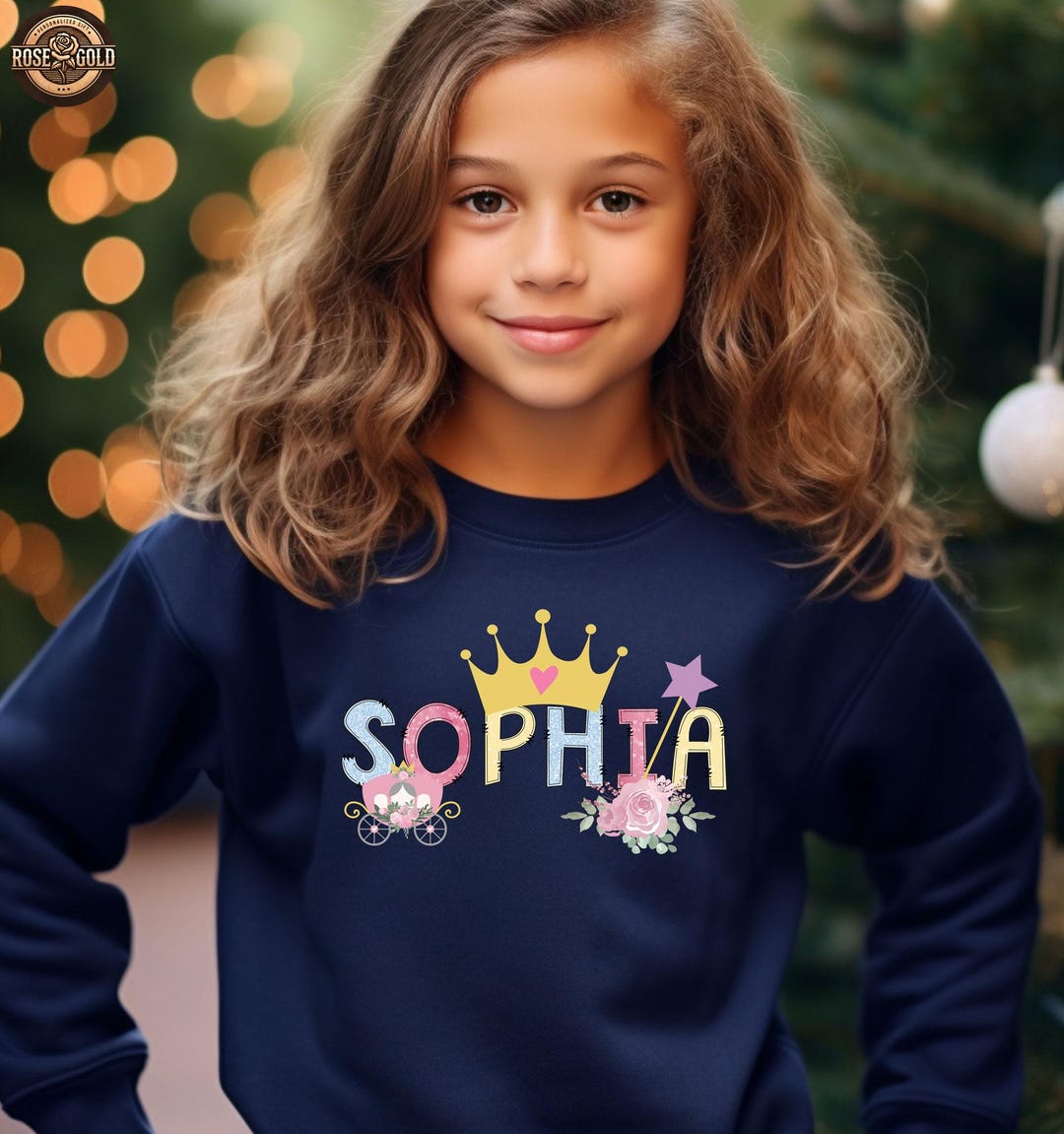 Personalized Princess Sweatshirt, Custom Name Birthday Gift - Etsy