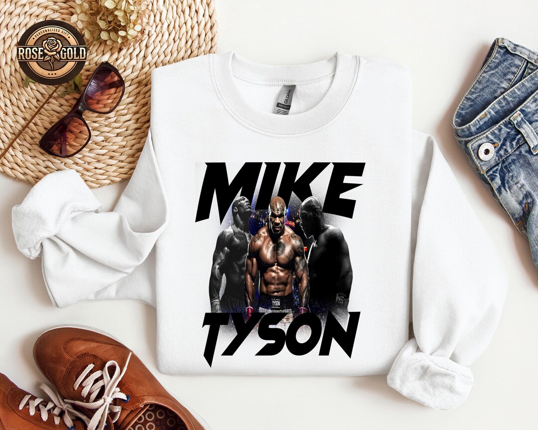 Mike Tyson Sweatshirt, Vintage Style Mike Tyson Shirt, Boxing Sport ...