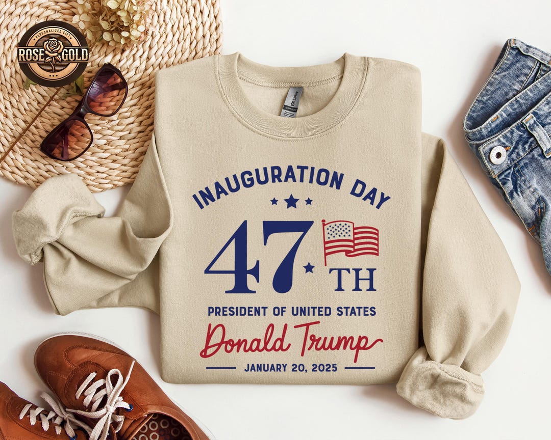 Trump Inauguration Day Sweatshirt, Back Republican Sweat, Trump 47 ...